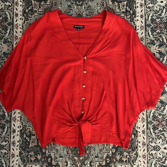 Style Envy | Tops | Tie Blouse | Poshmark